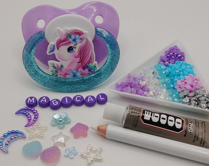 DIY Deco Kit Magical, DIY Paci Kit, Adult Pacifier, Adult Paci DIY - Etsy