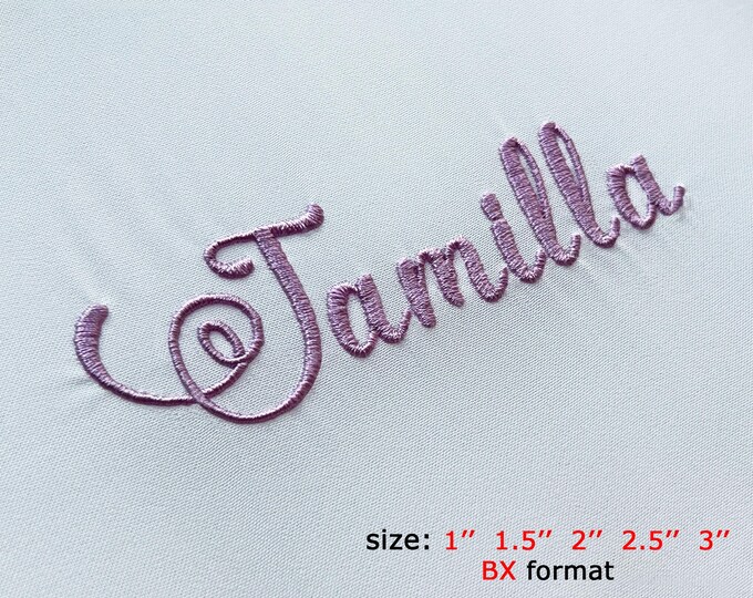 Cursive Curly Embroidery Font Alphabet Carry , Machine Embroidery ...