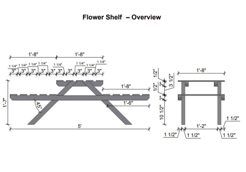 Plant Stand Plan, Flower Stand Plan, Tiered Plant Stand Plan ...