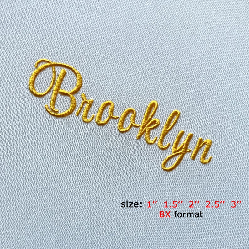 BX Font for Embroidery Script Embroidery Font, BX Font, Cursive Embroidery Font, Alphabet ...