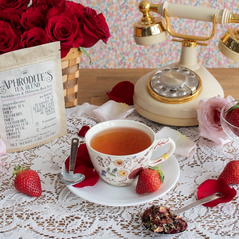 Red Rose Tea Cup - Etsy