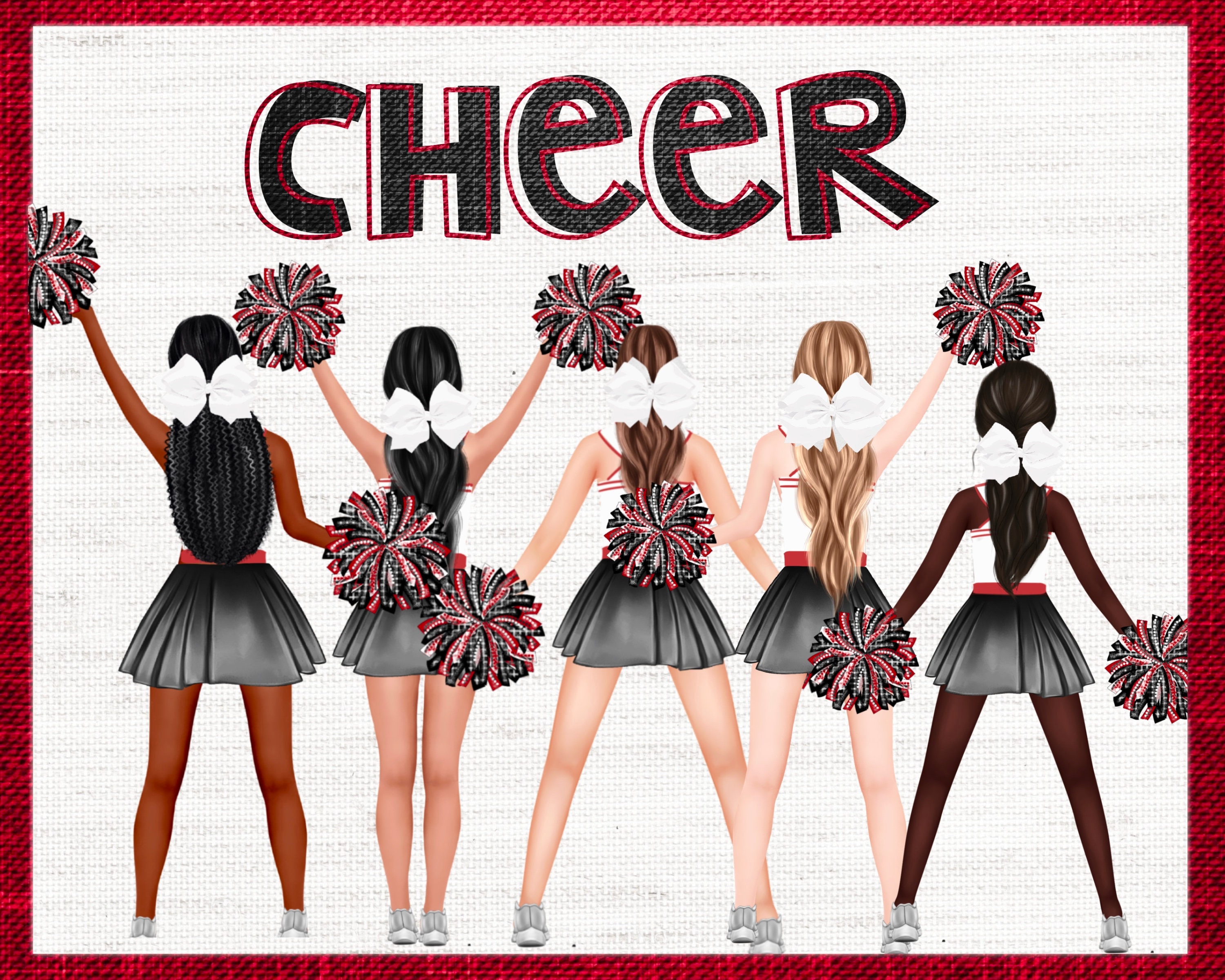 Red Cheer Clipart