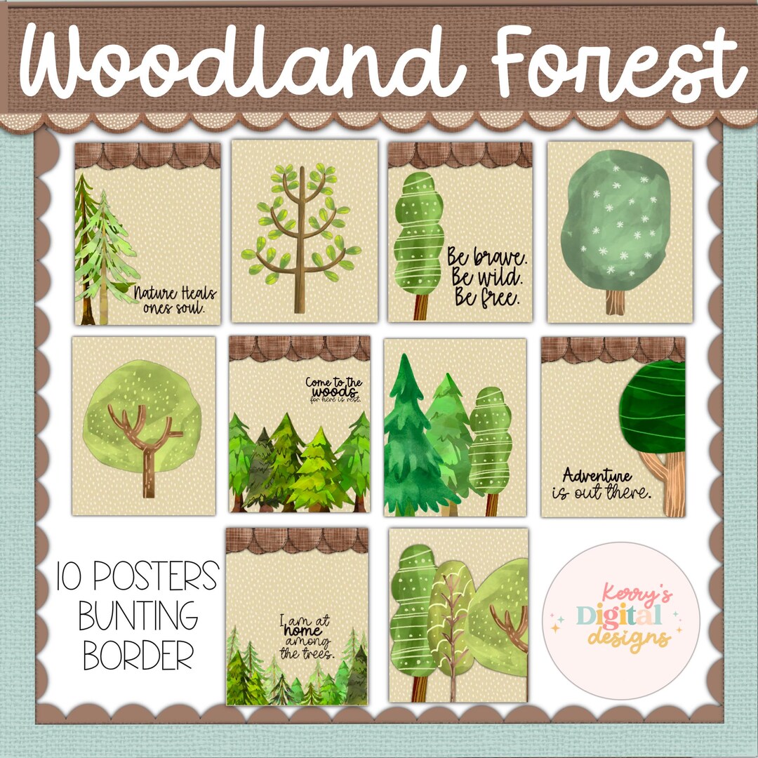 Come Into the Woods Printable Posters | Woodland Animals | 10 Posters ...