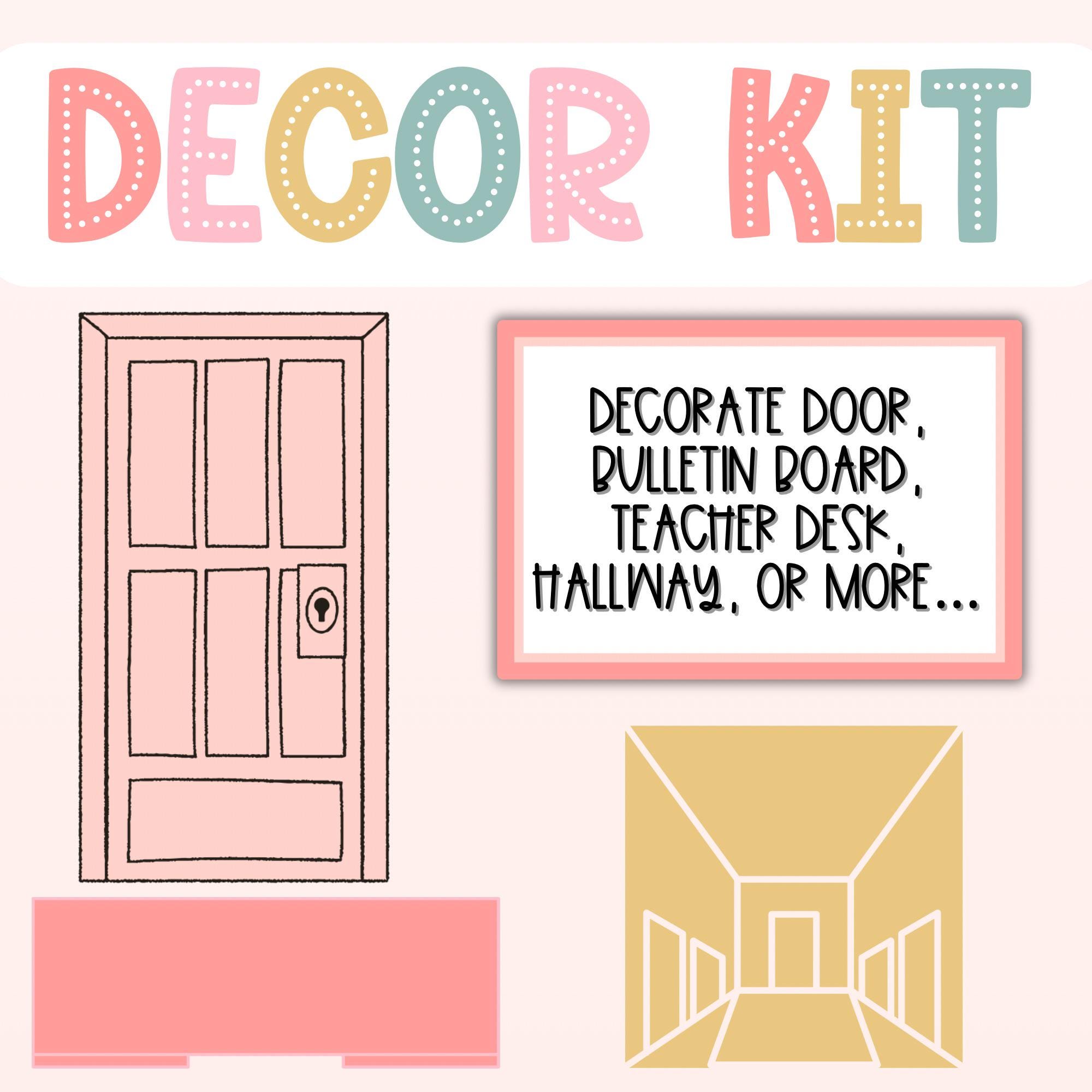 Pastel School Supplies Clipart: Teacher Stickers, Planner Graphics ...