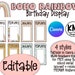 EDITABLE Boho Rainbow Birthday Display Classroom Decor - Etsy