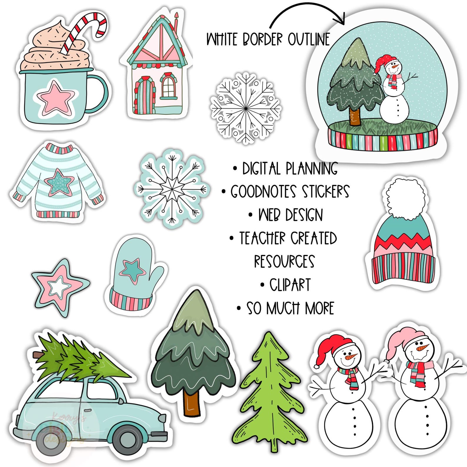 Sweater Weather Clipart: Winter Holiday Graphics (digital Download) - Etsy
