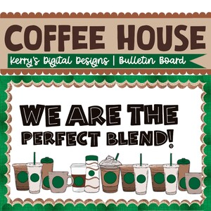 Coffee House Bulletin Board + Accessories + Clipart | Coffee Shop ...