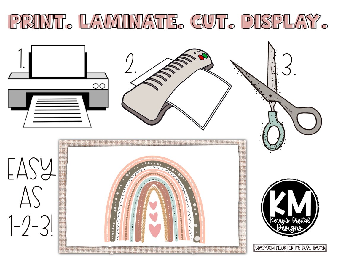 Buffalo Plaid Farmhouse Letter Pack Clipart Bulletin Board Letters ...