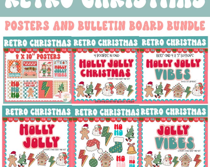 Christmas Bulletin Board Kit, Classroom Decor, Pink Christmas, Disco ...