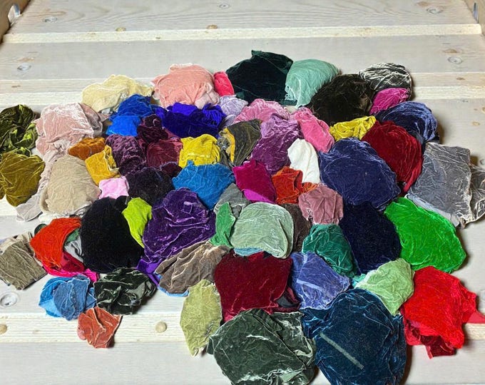 Pastel Green Sample Set - Hand Dyed Silk Velvet Fabric - 1/4 Yard X 45 ...