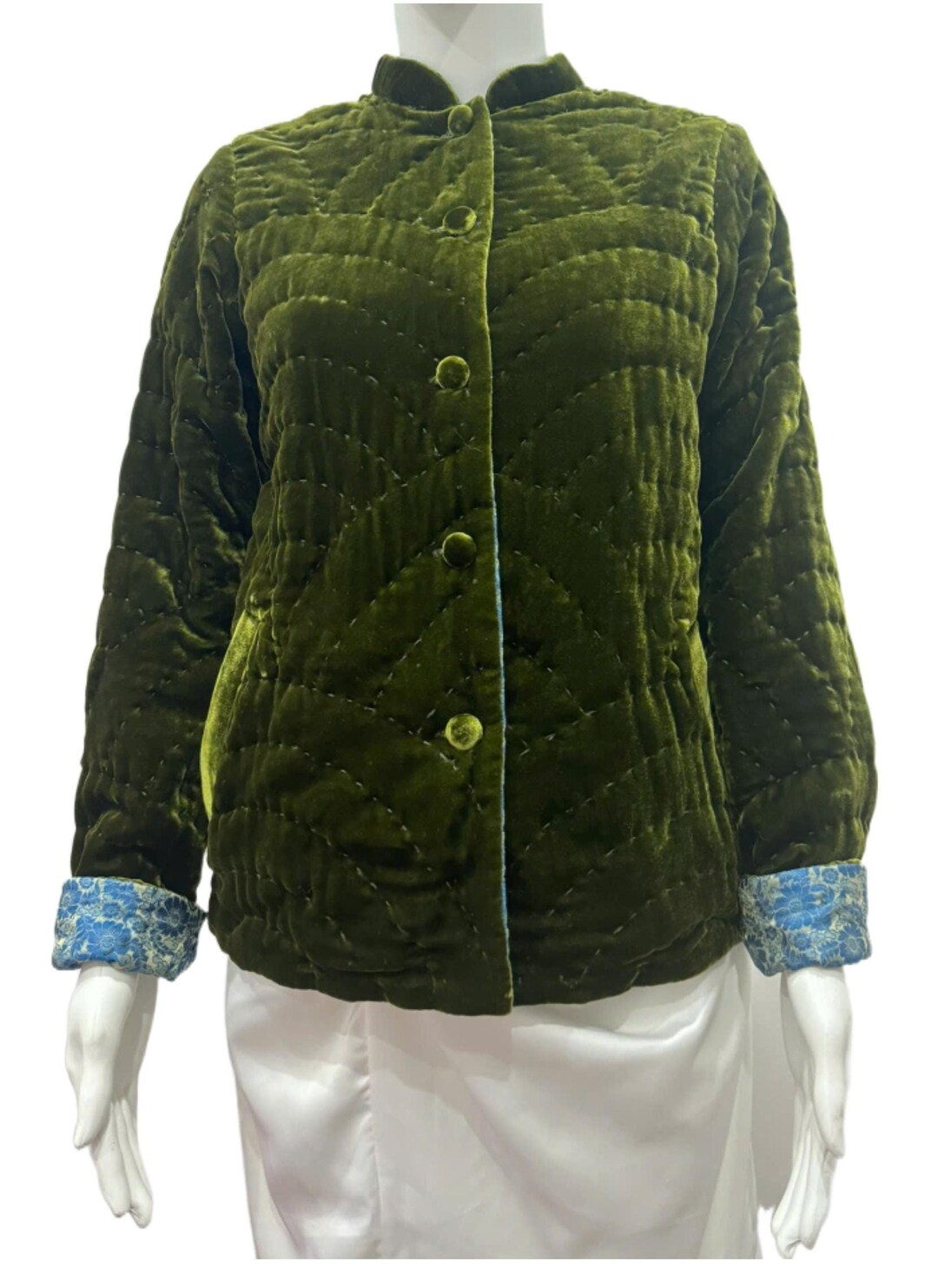 Hand-stitched Silk Velvet Jacket for Women, Chinese Style Handmade ...