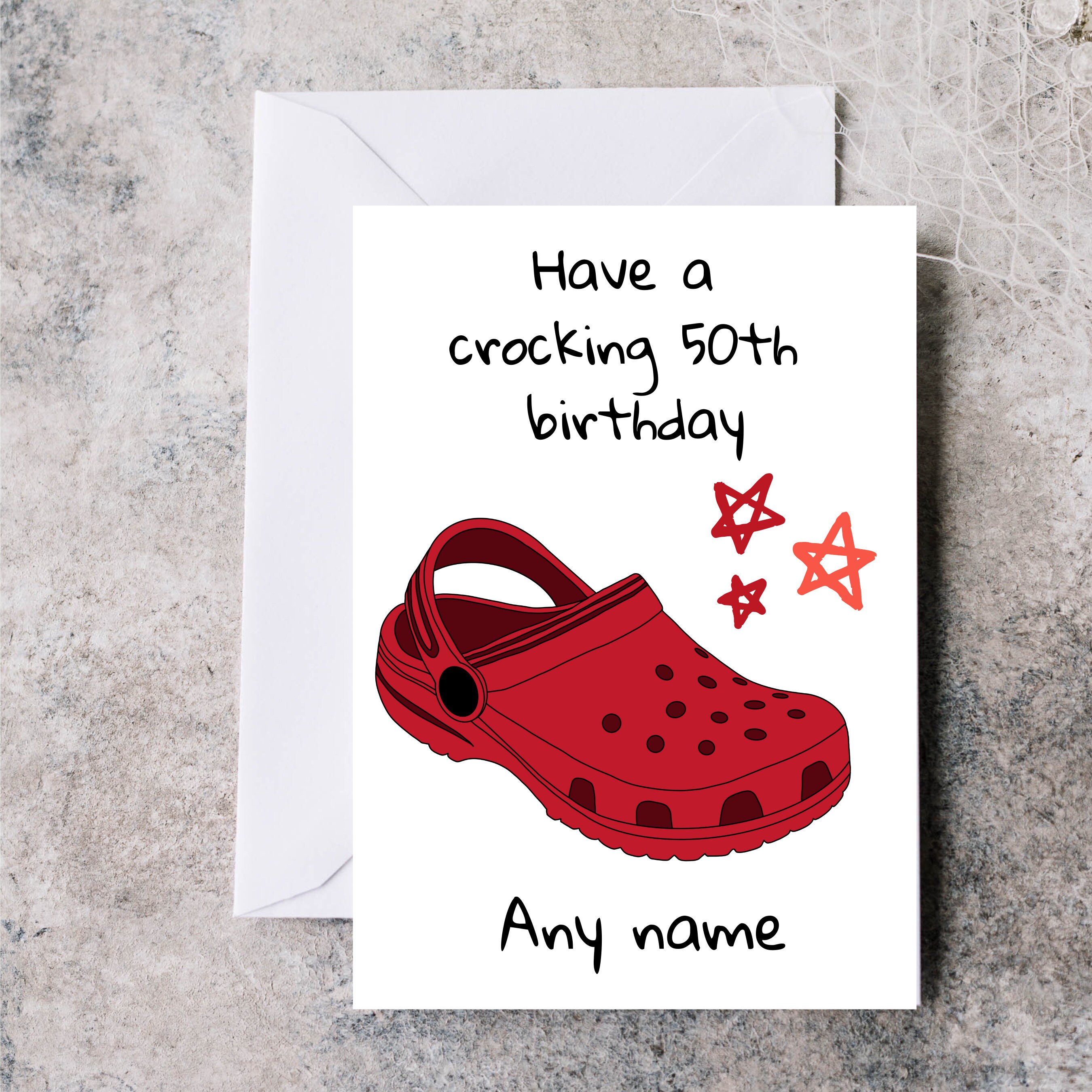 Have a Crocking 50th Birthday Personalised Croc Birthday - Etsy