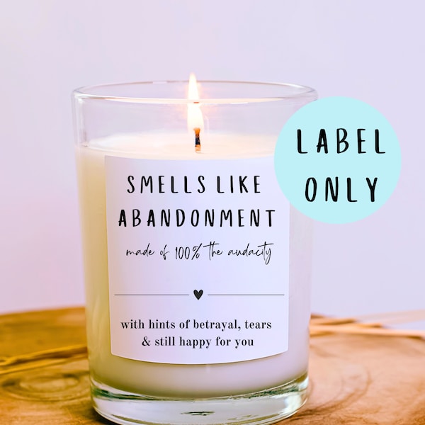 Candle Label Svg File - Etsy UK