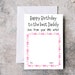 Draw Your Own Birthday Card for Daddy, Cute Birthday Card for Daddy ...