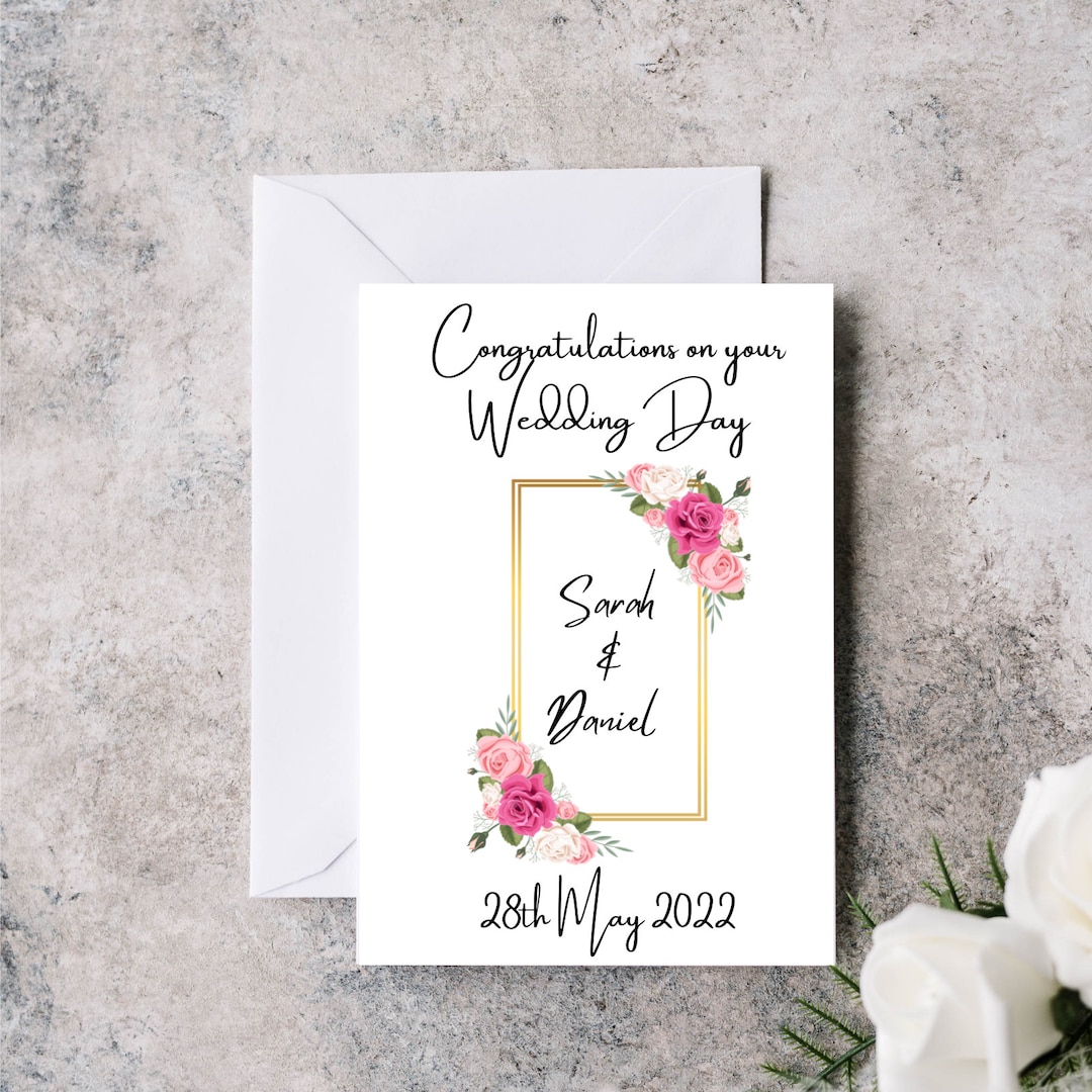 Personalised Wedding Card, Beautiful Personalised Wedding Card for the ...