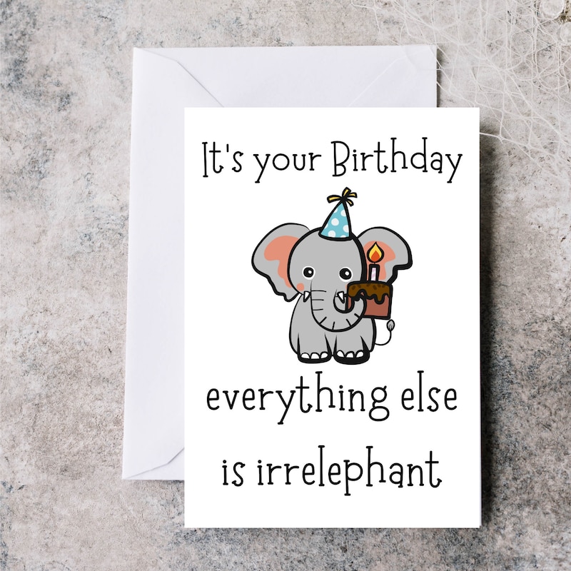 Elephant Cards - Etsy