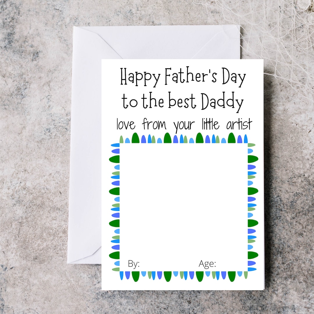 Daddy Father's Day Card, Cute Father's Day Card for Daddy, Card for ...