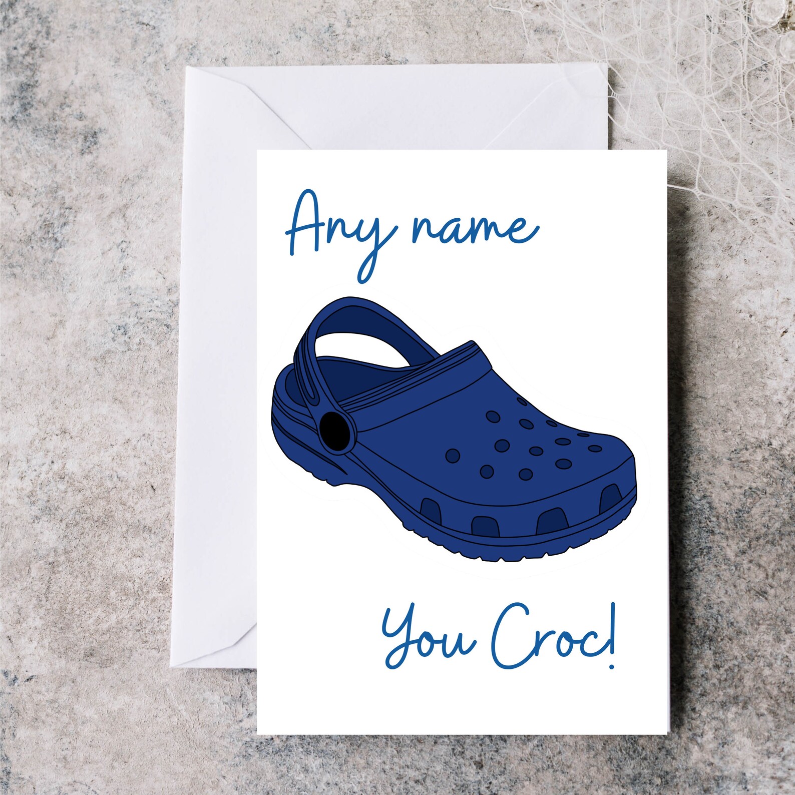 You Croc Birthday Card for Croc Wearer, Personalised Croc Birthday Card ...