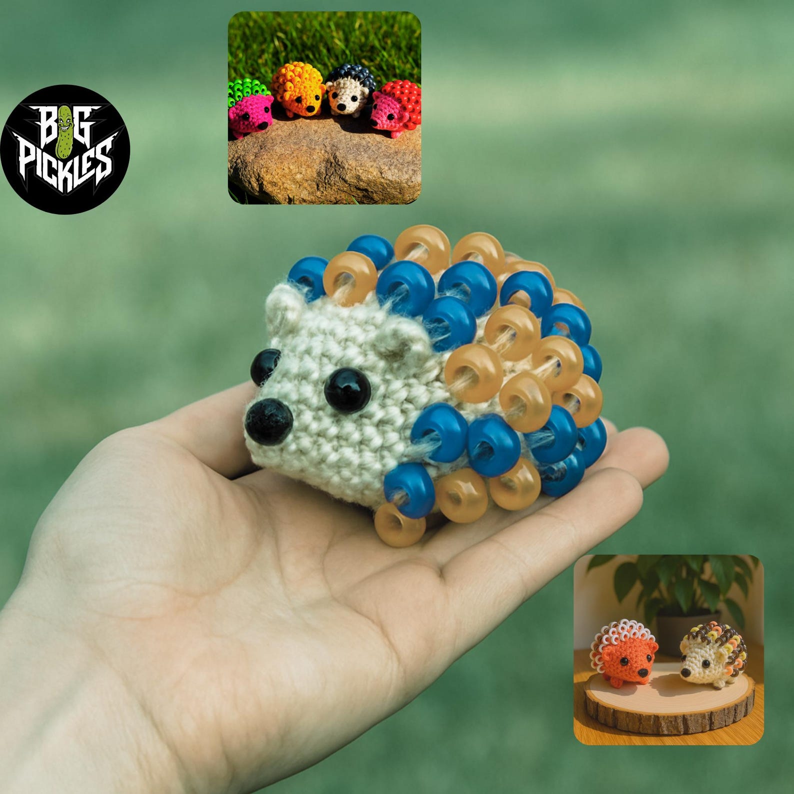 Beaded Fidget Hedgehog Crochet Pattern | Crochet Fidget Toy | Fidget ...