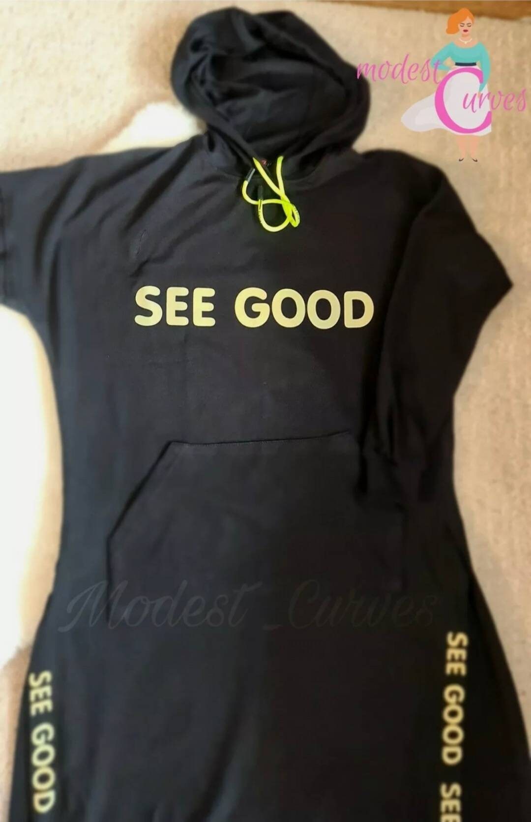 Modest_curves Tracksuit Set Black With Lightyellow M - Etsy