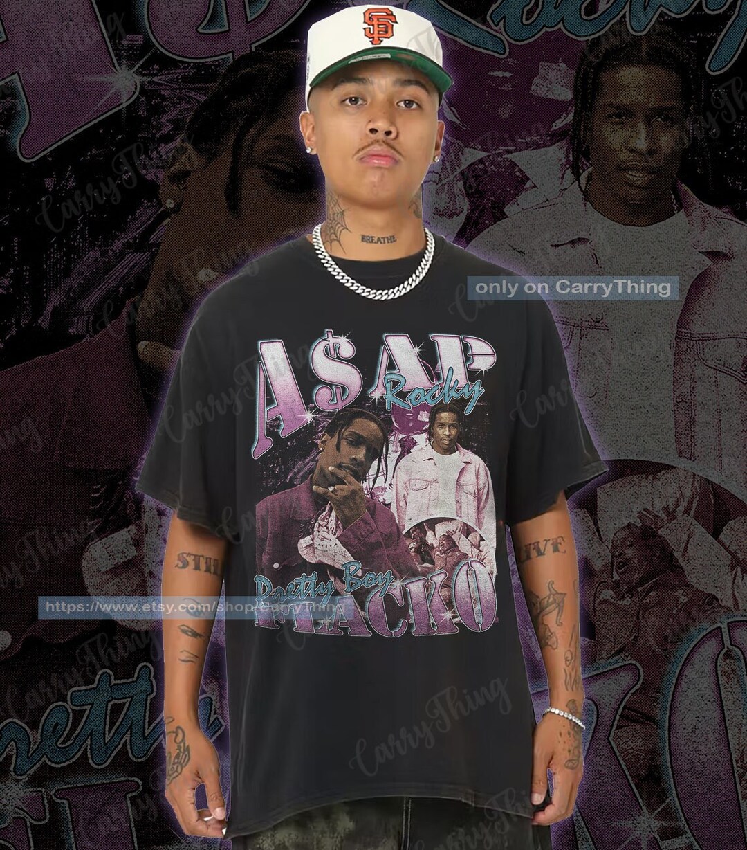 Asap Rocky Vintage 90s Raptees , Hip Hop Rnb Shirt, Graphic Tee - Etsy