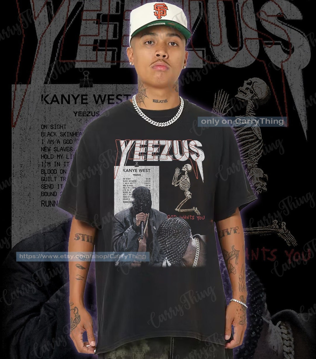 Yeezus Shirt, Kanye West Printed Graphic Tee, Kanye West Yeezus Shirt ...