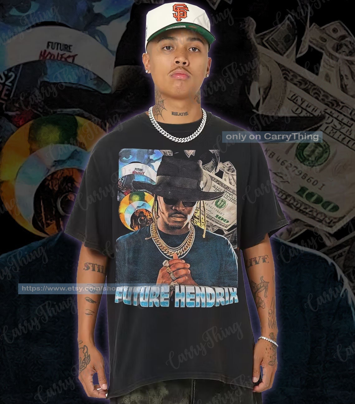 Vintage Future Hendrix Graphic Shirt, Vintage 90's Graphic Tee - Etsy