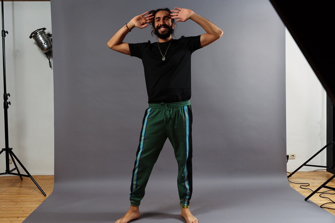 Kikoyhose tembo Dark Green Cotton Leisure Fair Handmade - Etsy