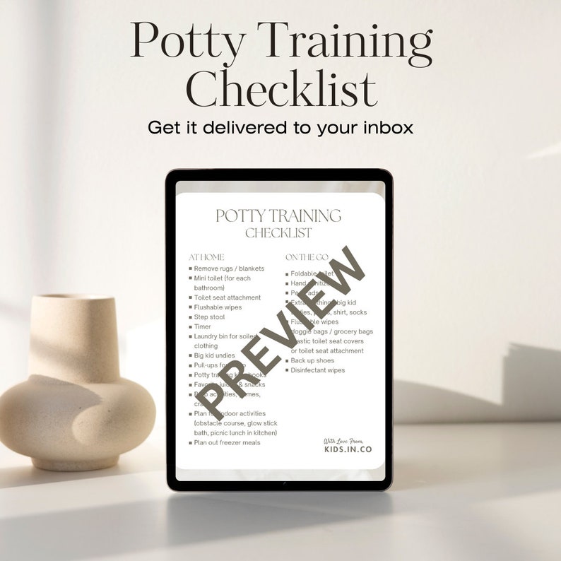 Potty Training Checklist Download - Etsy