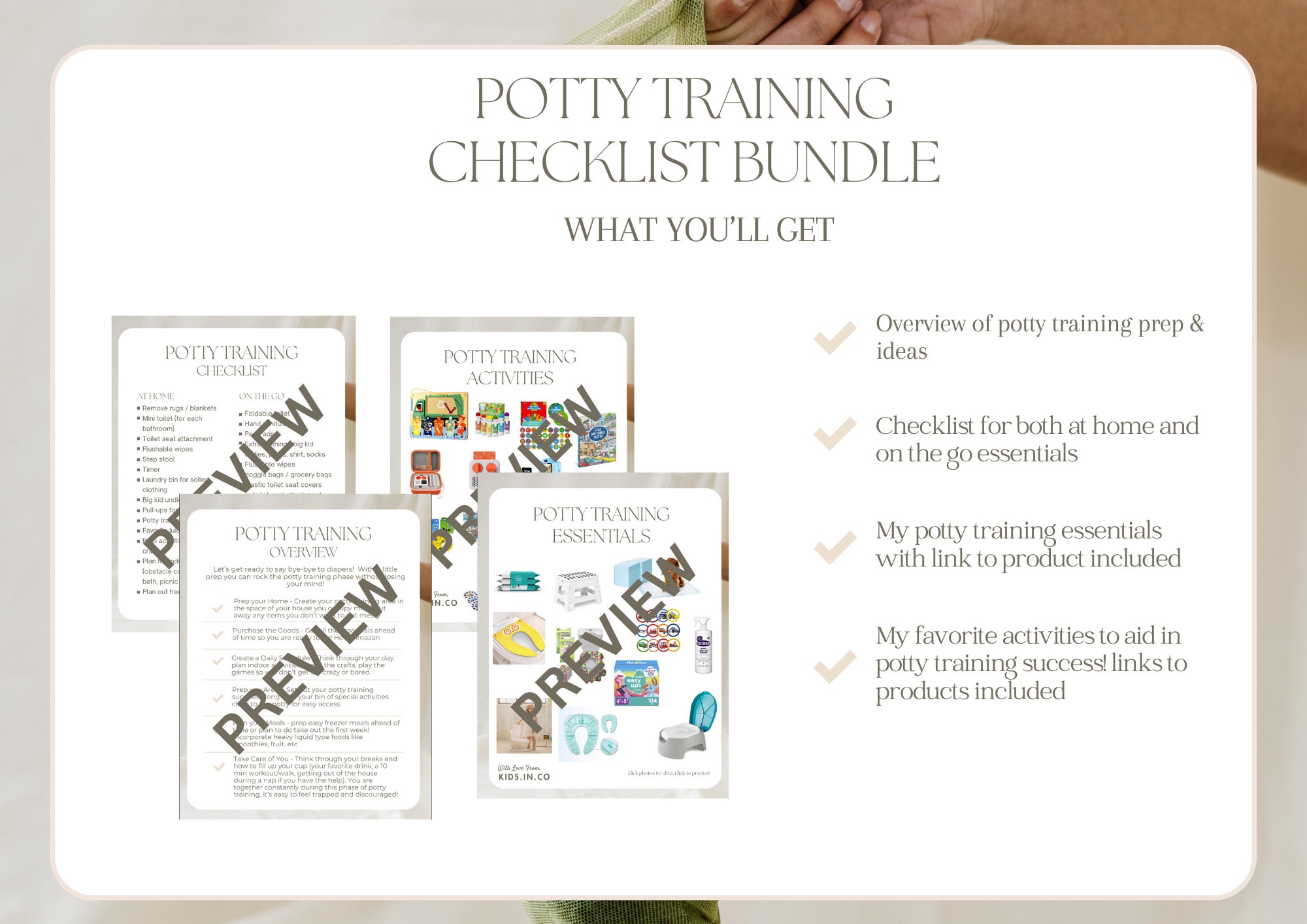 Potty Training Checklist Download - Etsy
