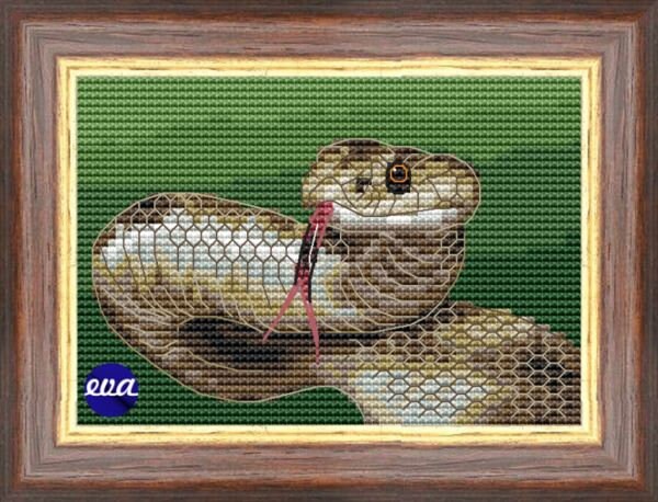 Snake Cross Stitch Pattern, Adder Cross Stitch Pattern, Instant ...