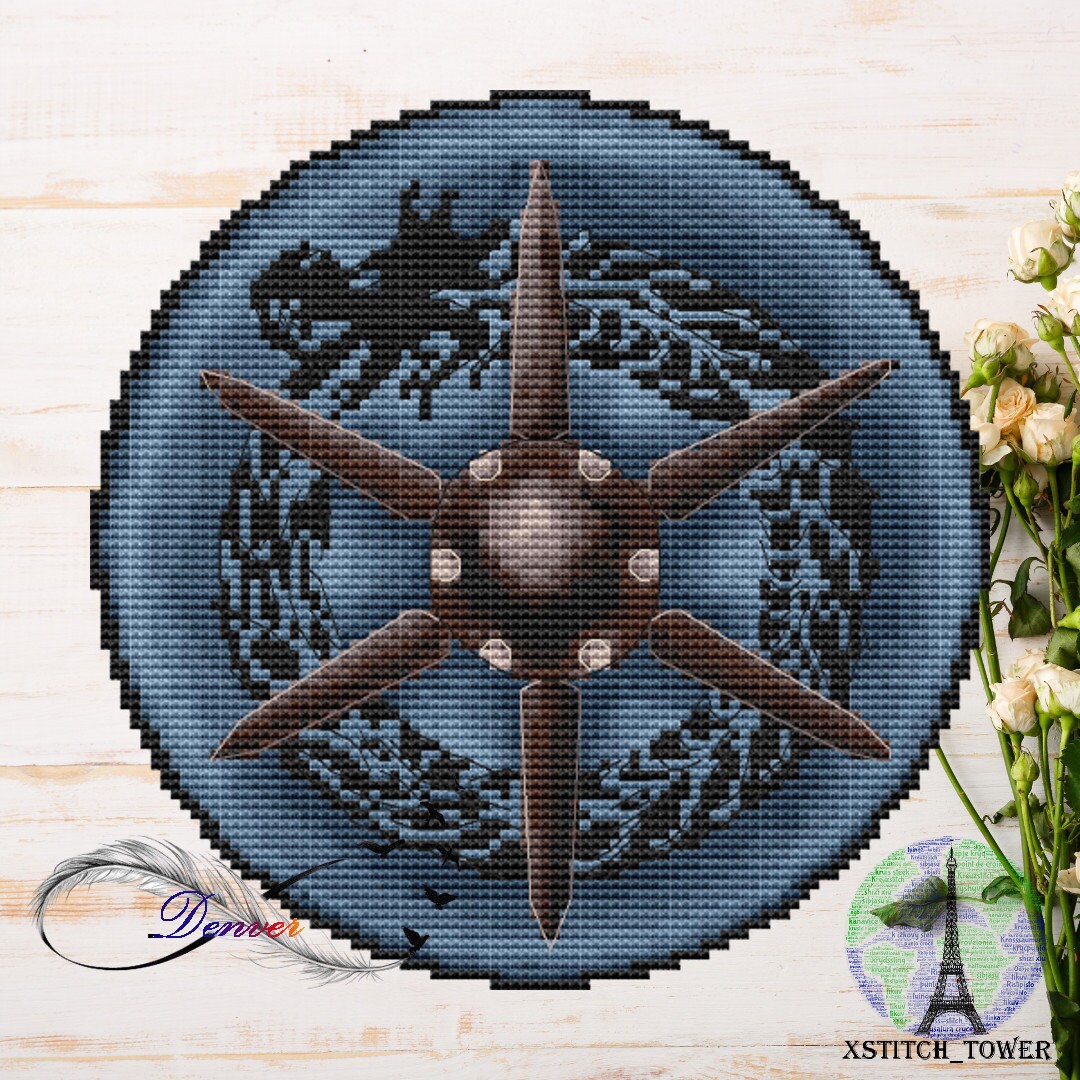 Cross Stitch Pattern, Viking Shield Cross Stitch Pattern, Instant ...