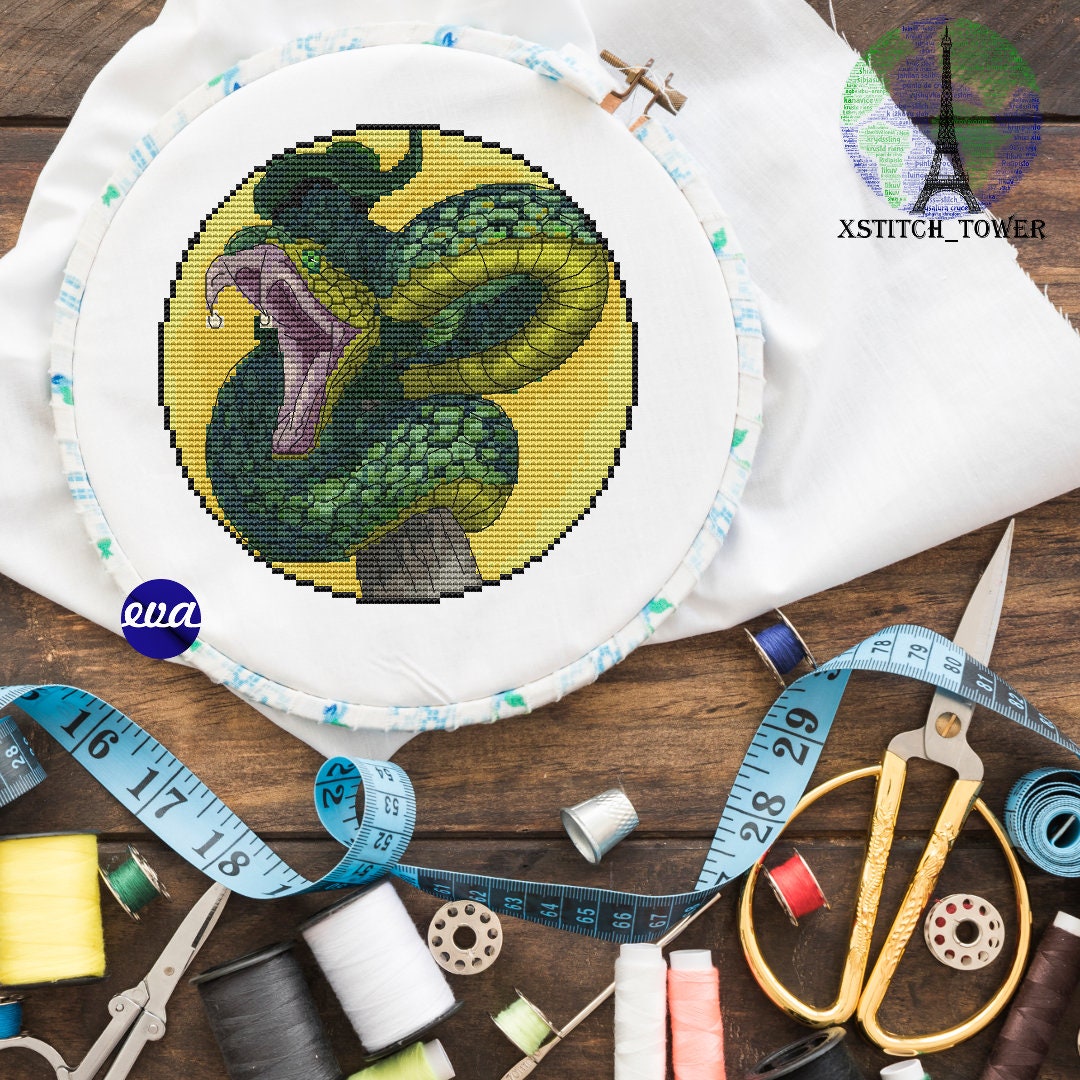 Snake Cross Stitch Pattern Cross Stitch Pattern Ideal for - Etsy