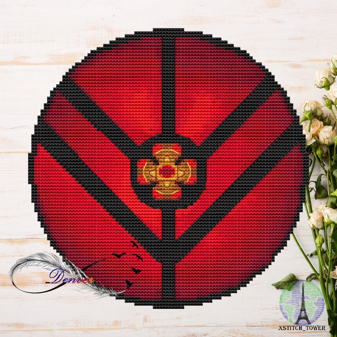 Cross Stitch Pattern, Lagertha’s Shield, Vikings, Instant Download PDF ...