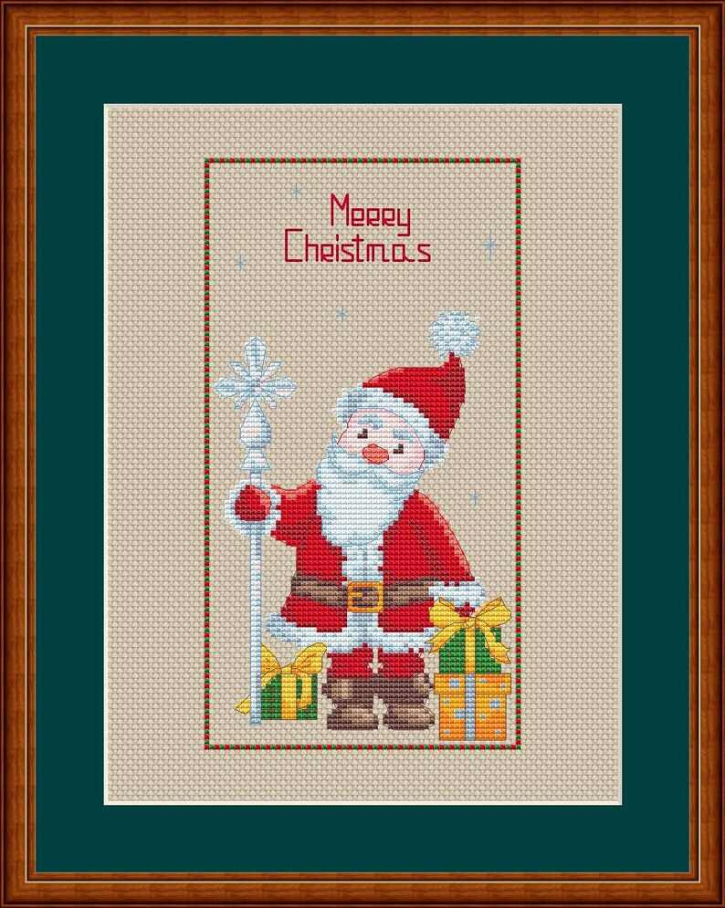 Christmas Cross Stitch Pattern "santa Claus ", Instant Download PDF ...