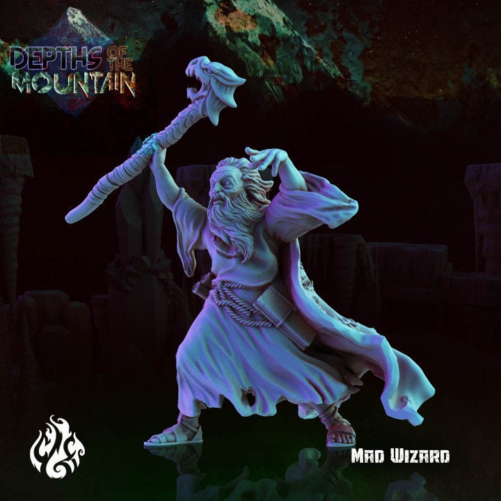 Mad Wizard Designed by Crippled God Foundry Dungeons and Dragons DnD ...