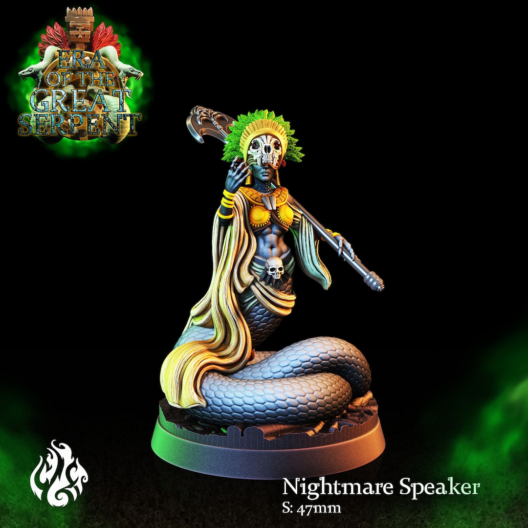 Nightmare Speaker, Yuan Ti Shaman | Era of the Great Serpent - Crippled God Foundry - Etsy