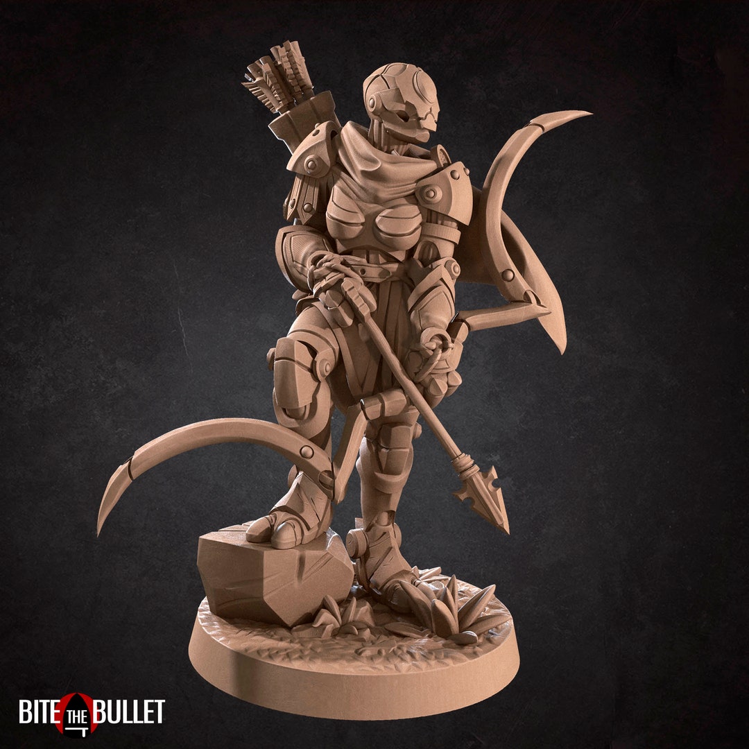 Warforged Ranger Bite the Bullet Tabletop RPG Dnd Pathfinder 3D Printed ...