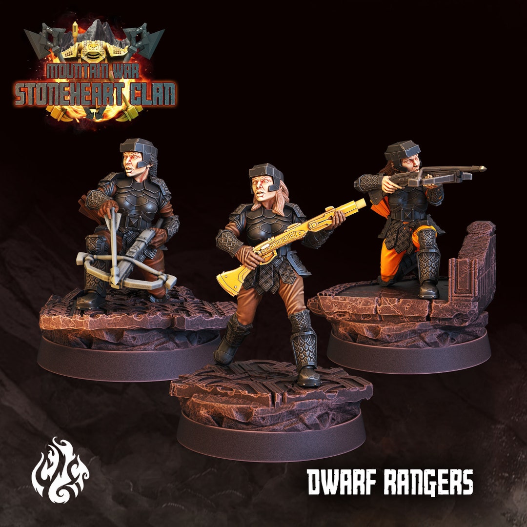 Female Dwarven Rangers | Stoneheart Clan - Crippled God Foundry - Etsy