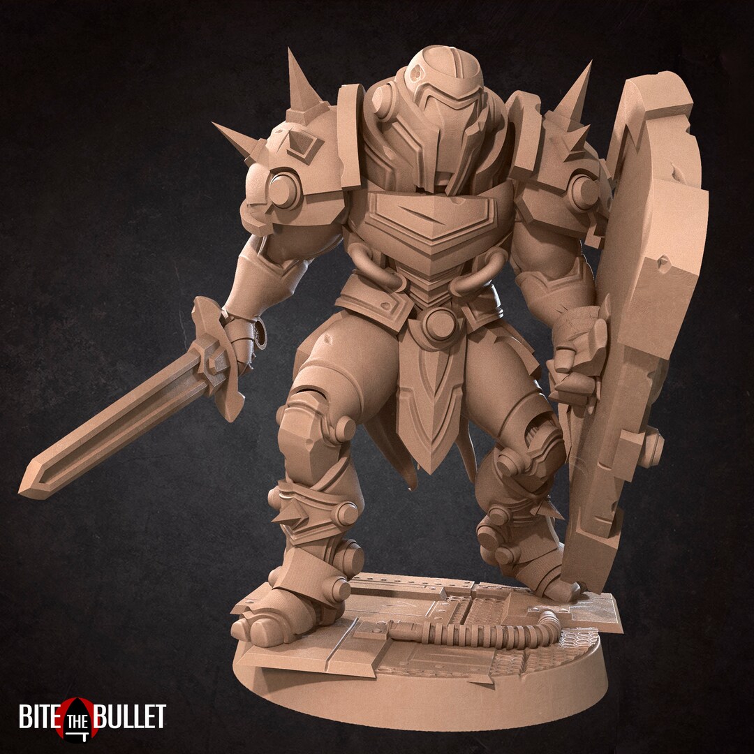 Warforged Warrior Bite The Bullet Tabletop RPG DnD Pathfinder 3D ...