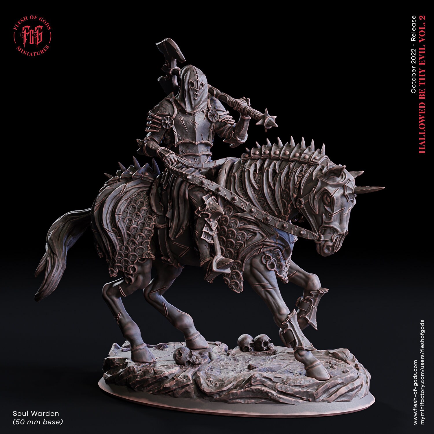 Soul Warden Enemy Hallowed Be Thy Evil Flesh of Gods - Etsy
