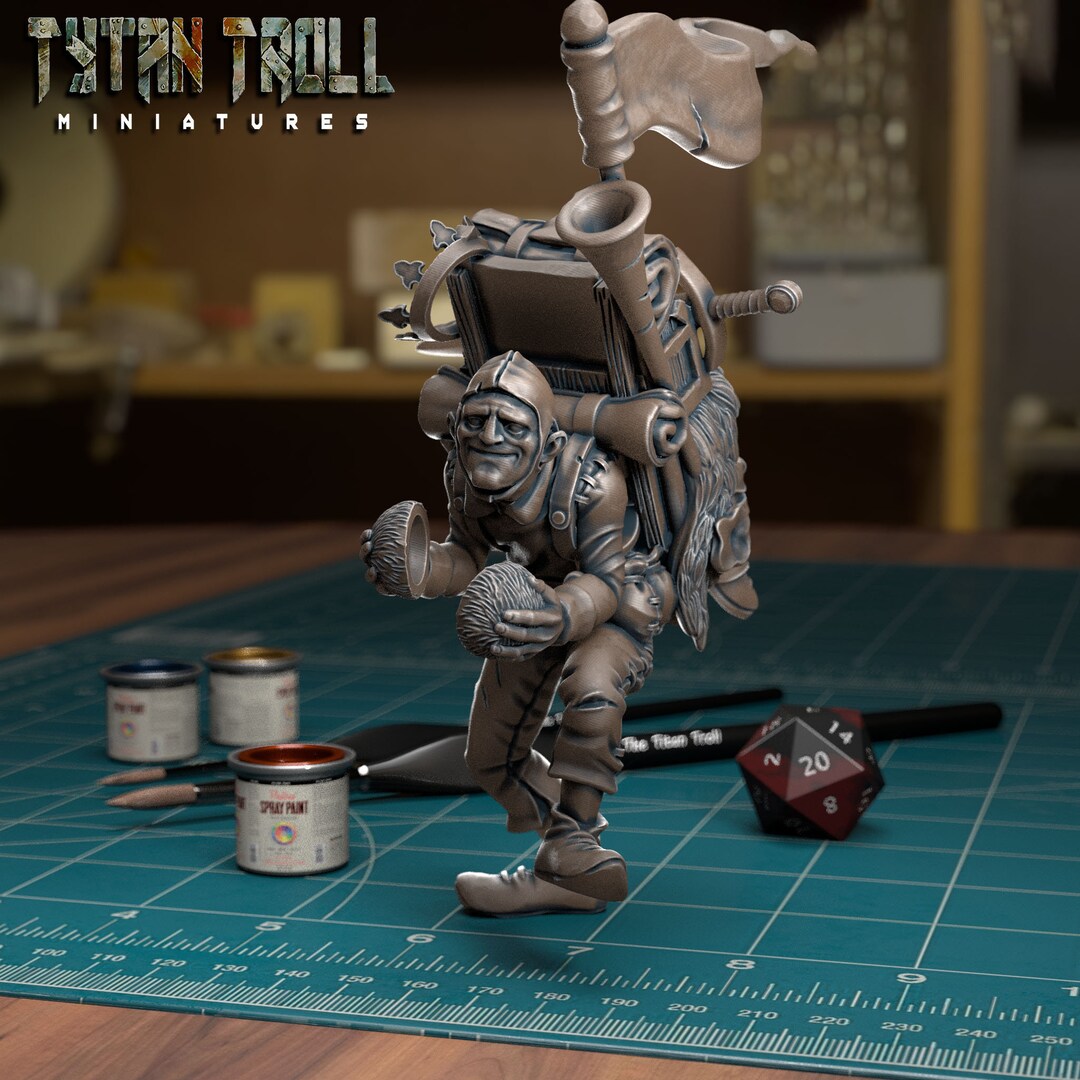 The Patsy With Horse coconuts Holy Grail Quest Tytantroll Miniatures - Etsy