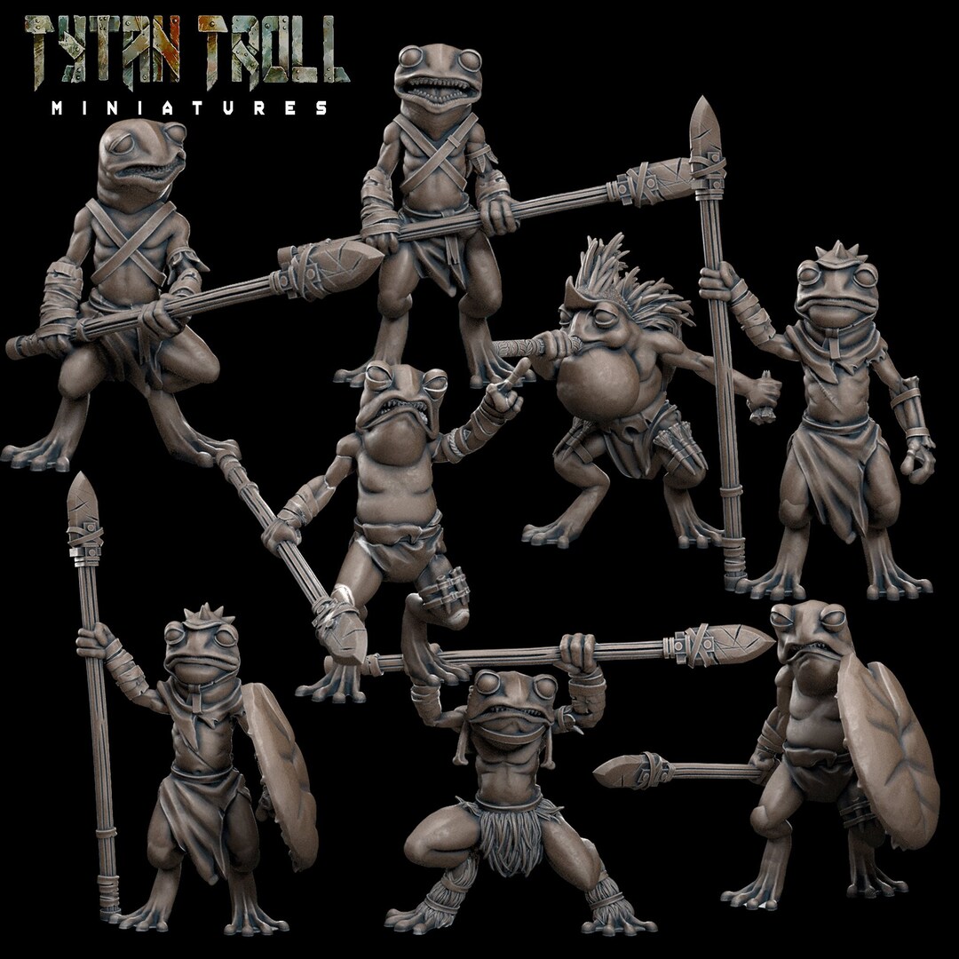 Frogfolk Frogfolk Bundle Tytantroll - Etsy