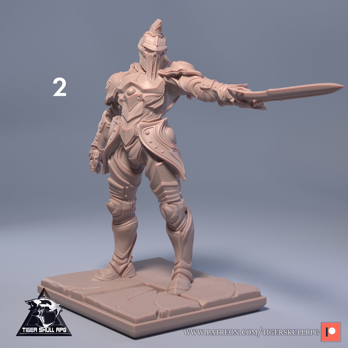 The Knights of Polaris Tiger Skull RPG - Etsy