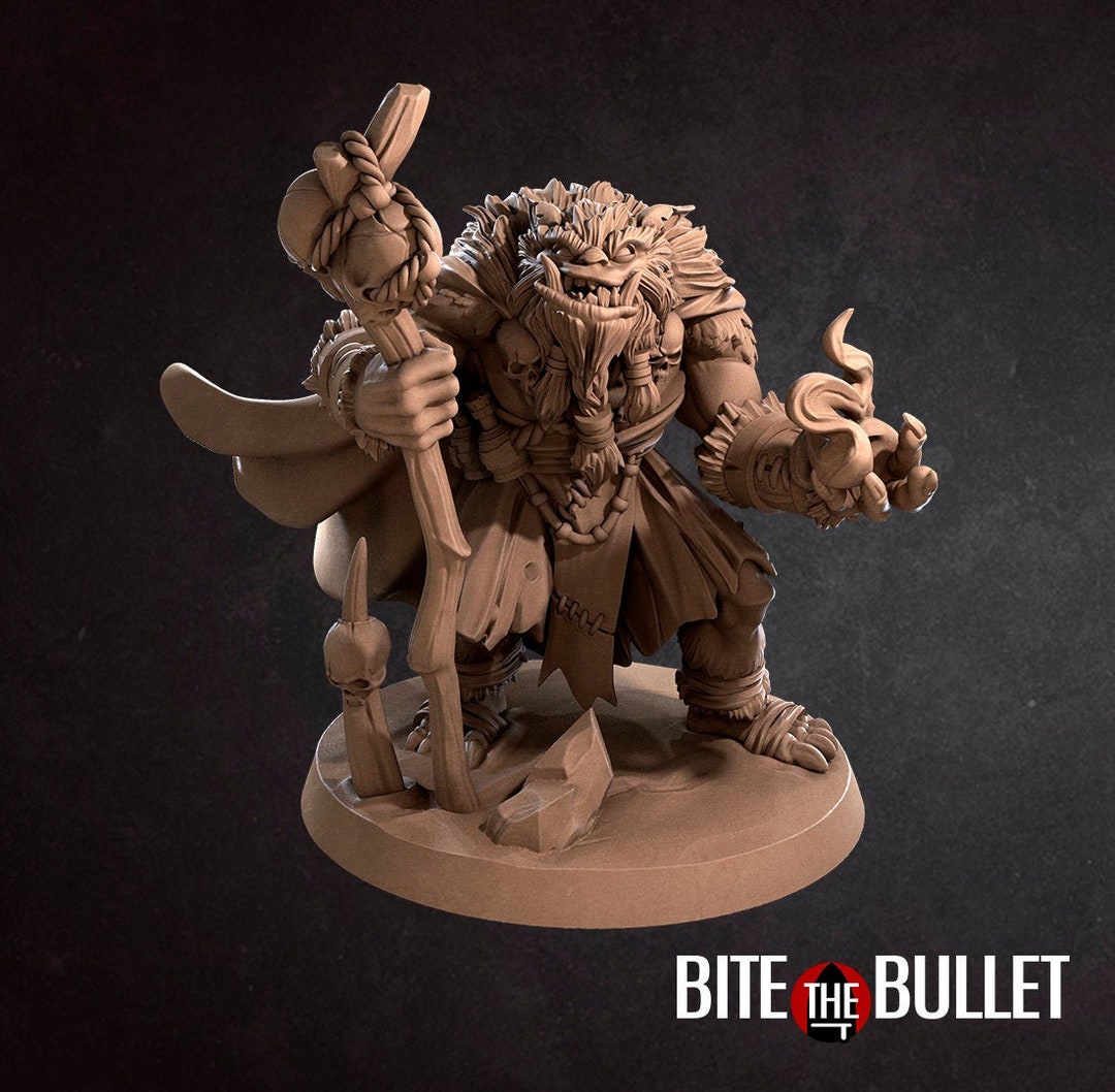 Bugbear Shaman Bite the Bullet Tabletop RPG Dnd Pathfinder 3D Printed ...
