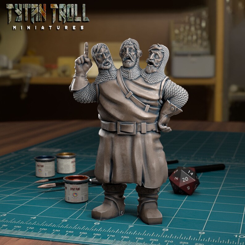 Three Headed Giant Monty Python and the Holy Grail - Etsy