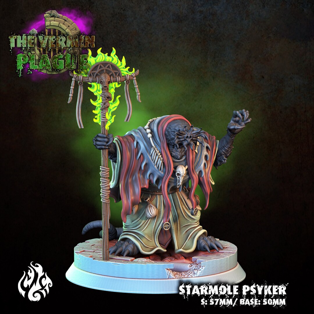 Starmole Psyker the Vermin Plague Crippled God Foundry - Etsy