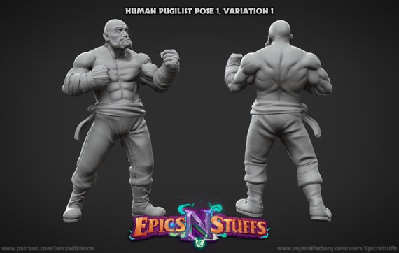 Human Pugilist Pose 1 Epics N Stuffs - Etsy