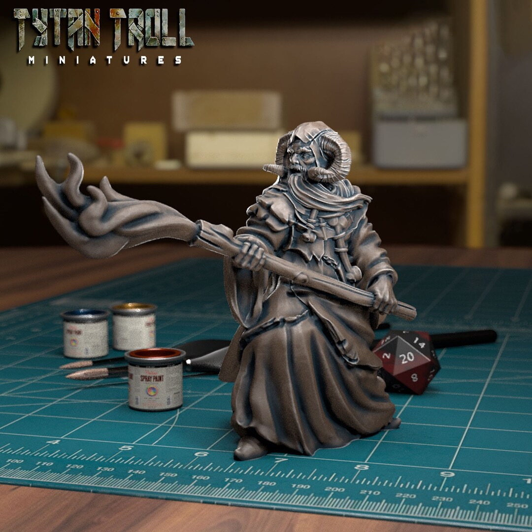 Enchanter Tim Holy Grail Quest Tytantroll Miniatures - Etsy