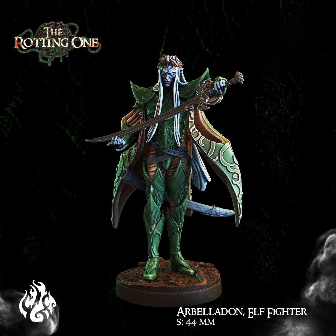 Arbelladon, Elf Fighter the Rotting One Crippled God Foundry - Etsy